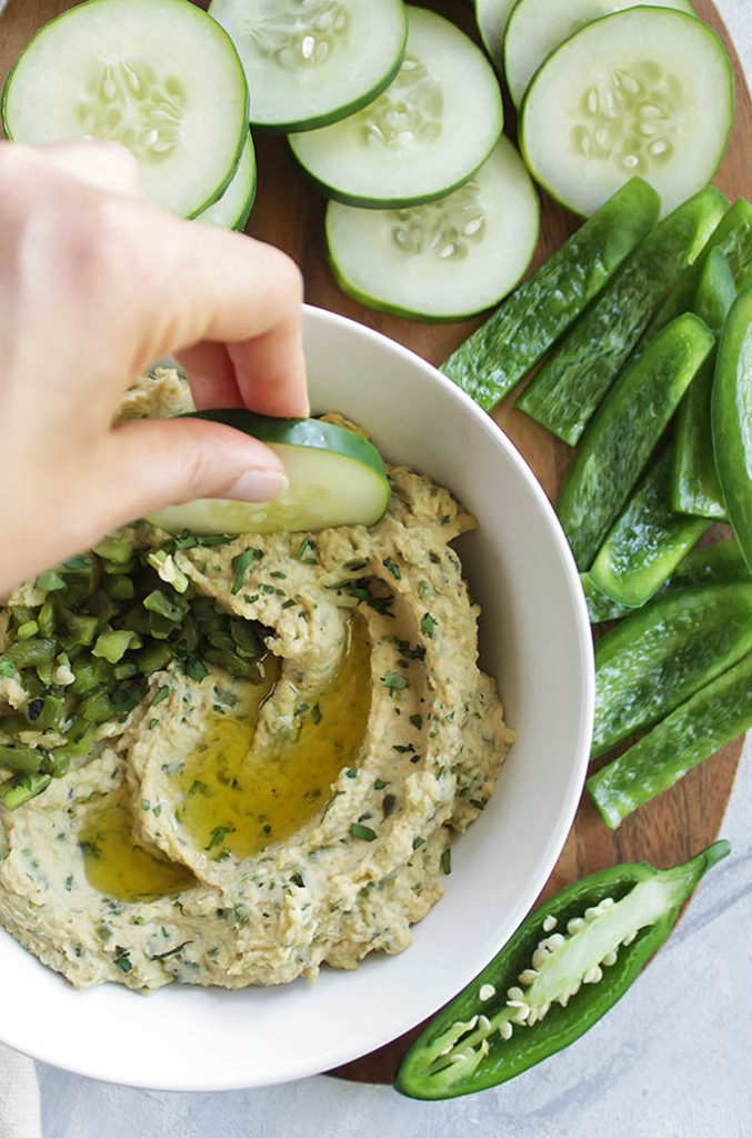 Roasted Chili Pepper Hummus - Robust Recipes